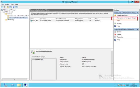 Steps To Implement RD Gateway To Access Any Windows Machine