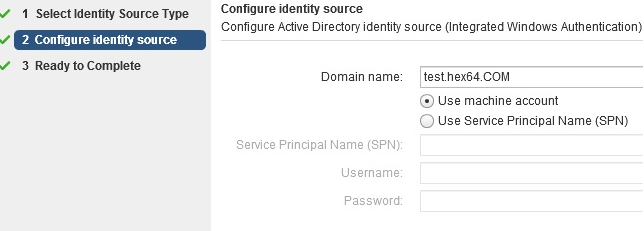 Enabling Active Directory Authentication In Vcenter 65