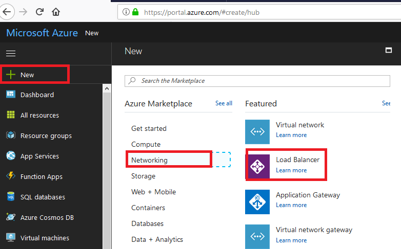 Set up The Load Balancer For Microsoft Azure Network