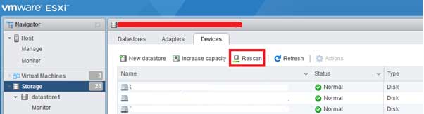 VMware ESXi Host Bus Adapter (HBA) Rescanning - White Label Helpdesk ...