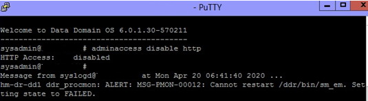 Dell EMC Data Domain Web System Manager