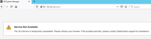 Dell EMC Data Domain Web System Manager