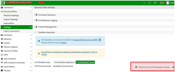 Remove Fortimanager From A Fortigate