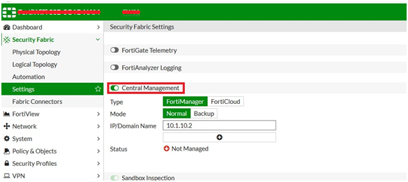 Remove Fortimanager From A Fortigate
