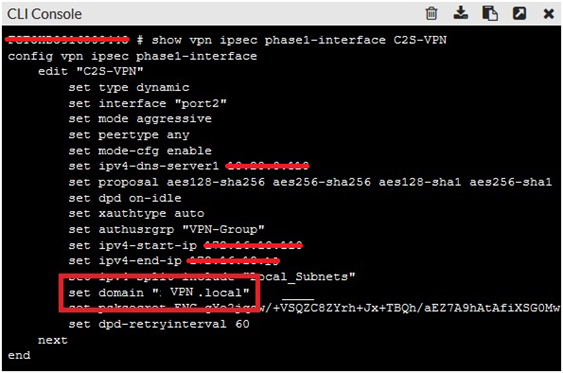 IPSec or SSLVPN connection